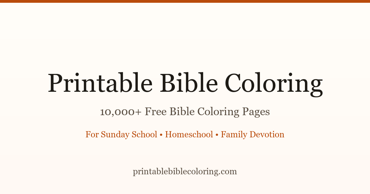 66 Book's Bible Coloring Pages — Free Printable